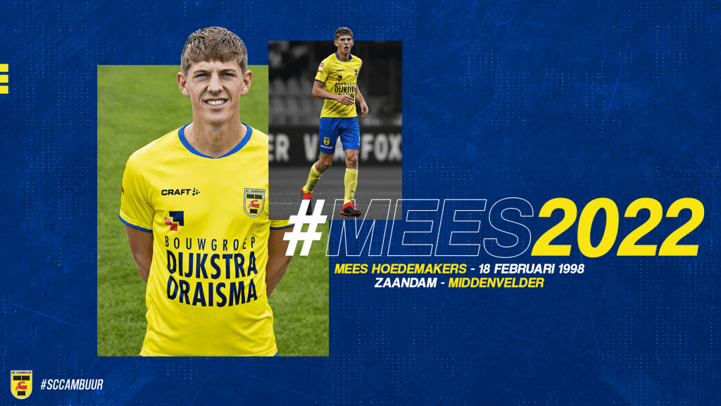 OPTIE GELICHT: SC Cambuur neemt Mees Hoedemakers definitief over · SC ...