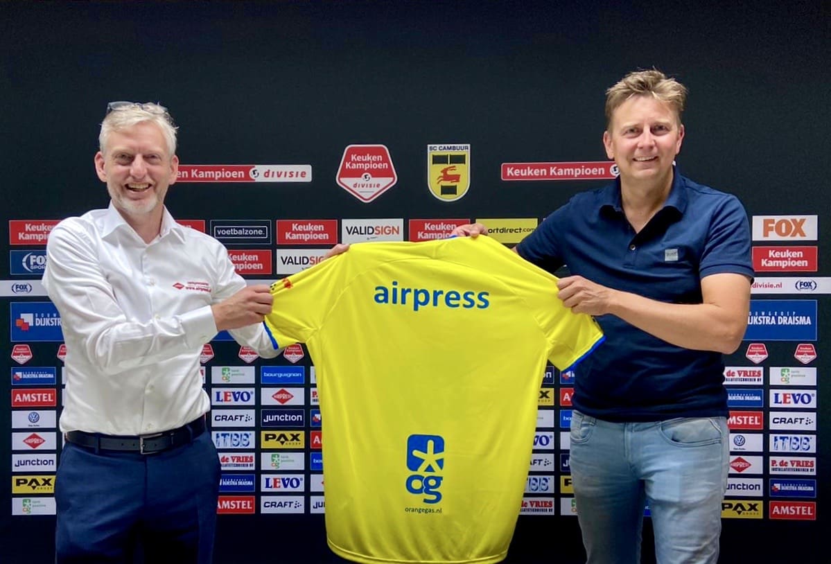 Rugsponsor Airpress blijft de club trouw in coronatijd · SC Cambuur