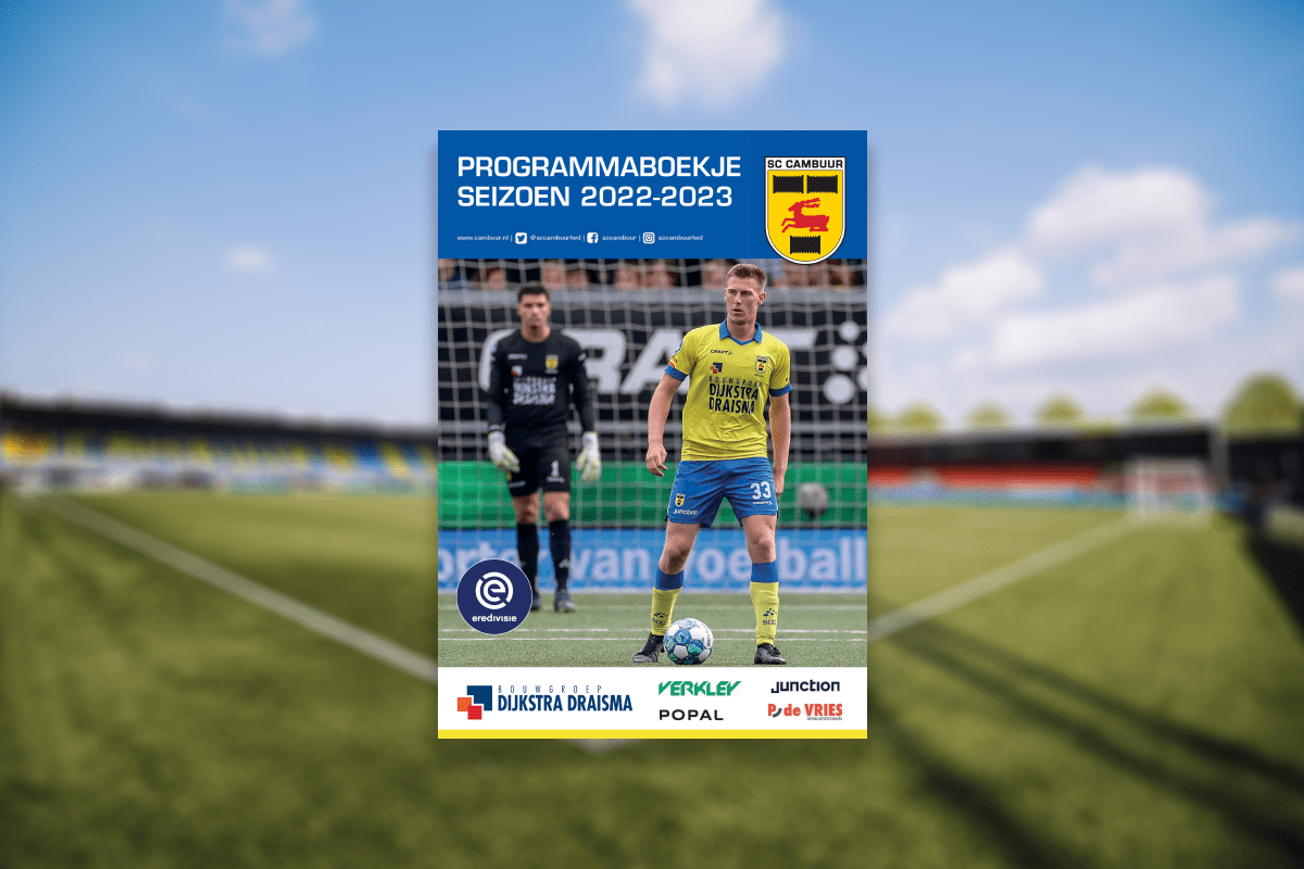 Programmaboekje SC Cambuur - FC Groningen · SC Cambuur