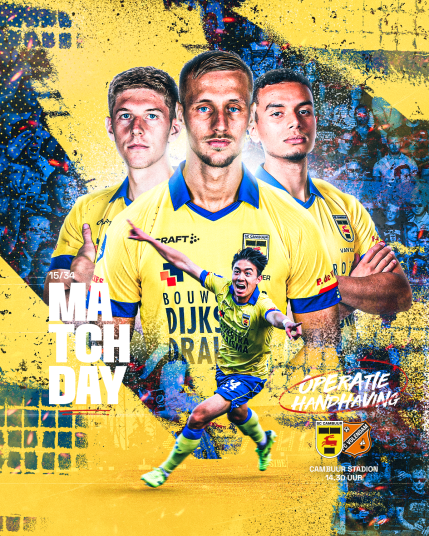 MATCHDAY 15/34: SC Cambuur - FC Volendam · SC Cambuur