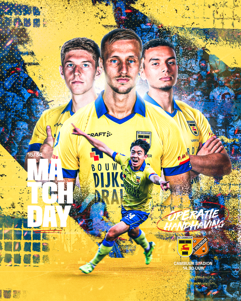 MATCHDAY 15/34: SC Cambuur - FC Volendam · SC Cambuur