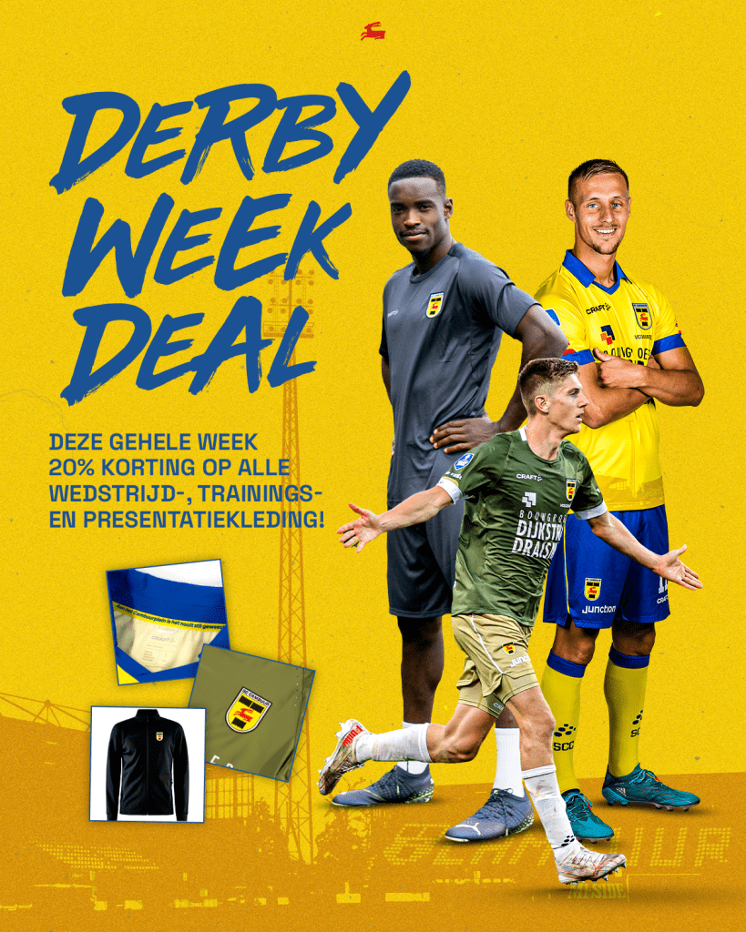 DERBYWEEK Deal: 20% korting op alle wedstrijd-, trainings- en ...