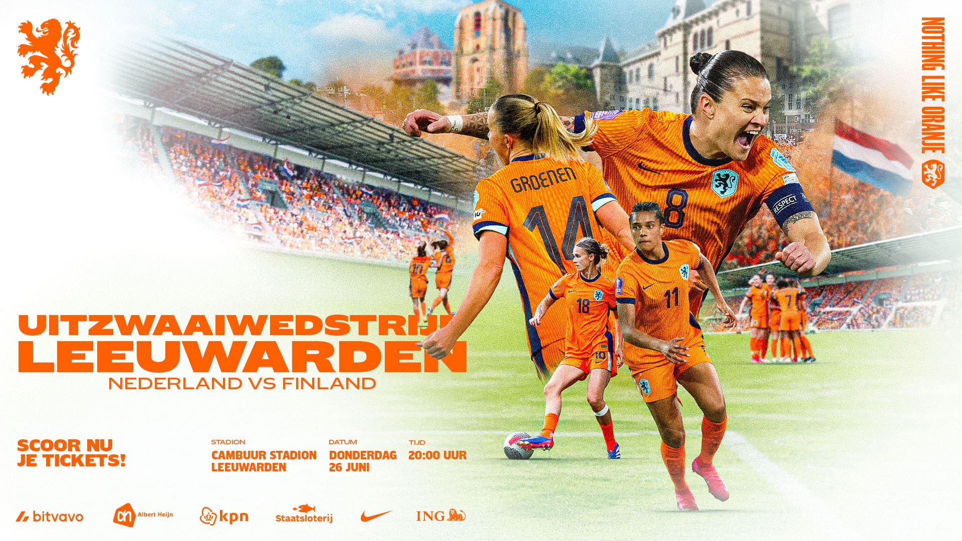 Eerste interland ooit in het Kooi Stadion: Nederland (v) – Finland ...