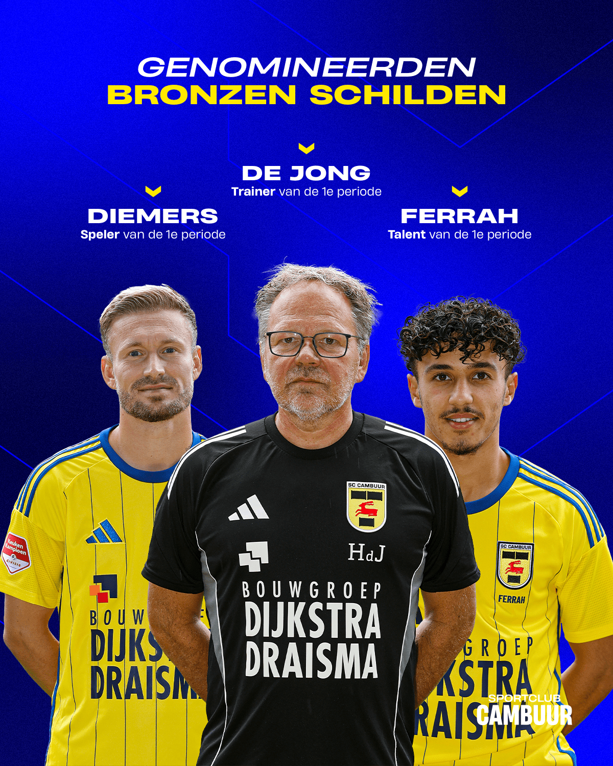 Mark Diemers, Henk de Jong en Ichem Ferrah genomineerd voor Bronzen ...